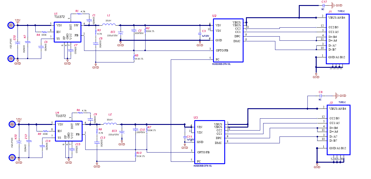 Hynetek-HUSB380B——USB Type-C and PD Controller with Integrated Power Switch